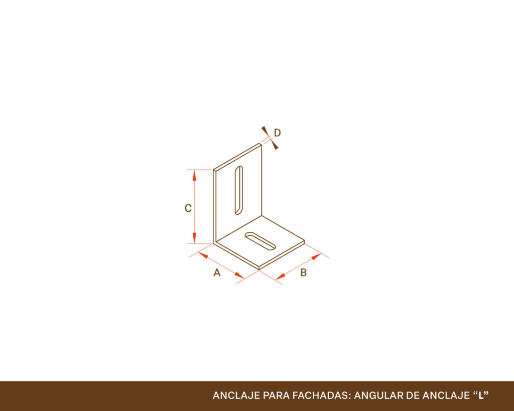 Angular de anclaje L | GRUPO ALUMISAN
