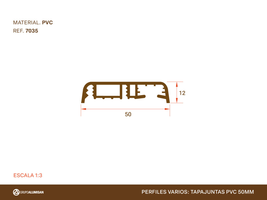 P-7035 | Tapajuntas PVC 50 | GRUPO ALUMISAN